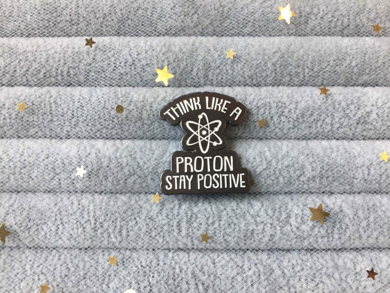 Stay Positive Geometric Enamel Pin Enamel Pins Lapel Pin Hard Etsy