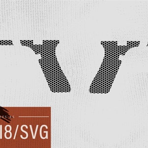SVG Laser Files , Fits Glock 17 Gen5 Pattern, Gun Stipple With ...