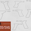 SVG Laser Files, PMAG Gun Template, Fiber Laser Cut File for EZCAD ...