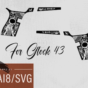 SVG Template for Glock 43 Laserengraving,egyptian Pharao Design,ancient ...