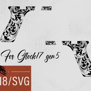 AI8 Vector for Glock17 Gen5 Scrollwork Laser Files,pistol Pattern,gun ...