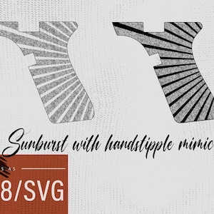 SVG File for Glock19gen5,laserstippling Handstipple Mimic Sunburst ...