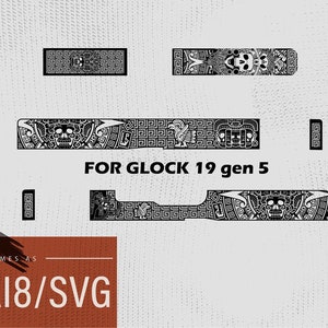 Aztec File for Glock19 Gen5 Mayan SVG File,pistol Slide Pattern Laser ...
