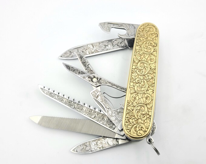 Custom Victorinox Ranger Pocket Knife With Laser-engraved and Polished ...