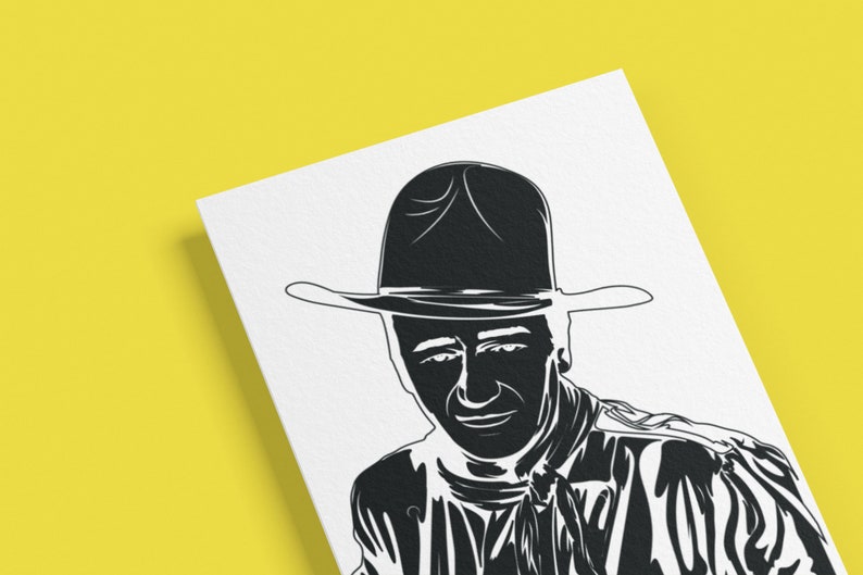 Digital Download SVG John Wayne File for Ezcadlaserengraving - Etsy