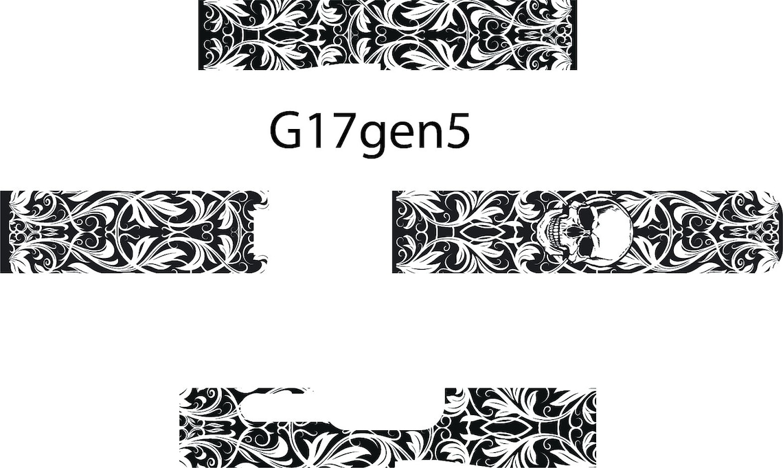 SVG Laser Files Fits Glock 17 Gen5 Pattern Gun Stipple With - Etsy