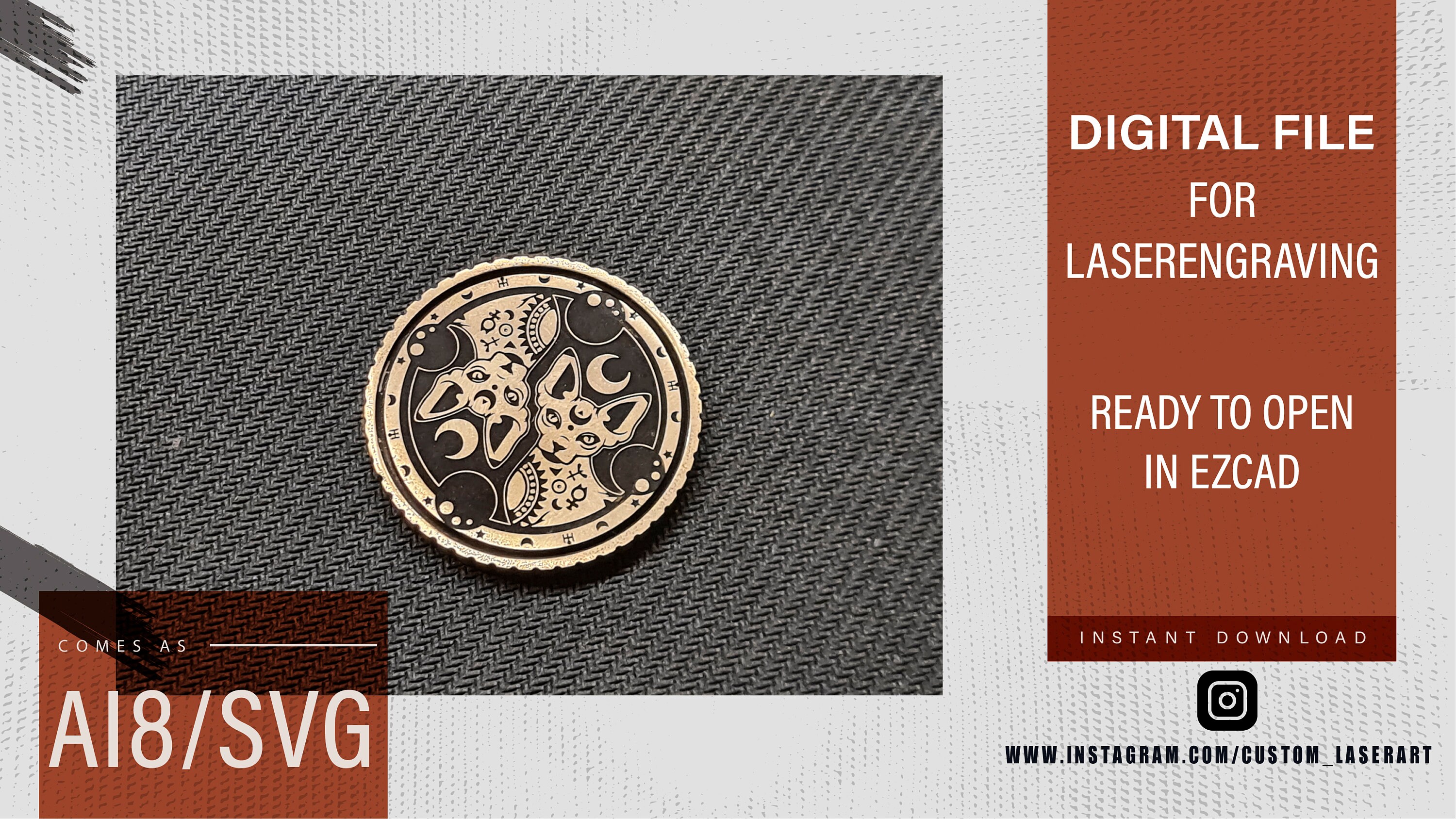 SVG Laser Filescats Template Fiber Laser Cut Animal File for - Etsy