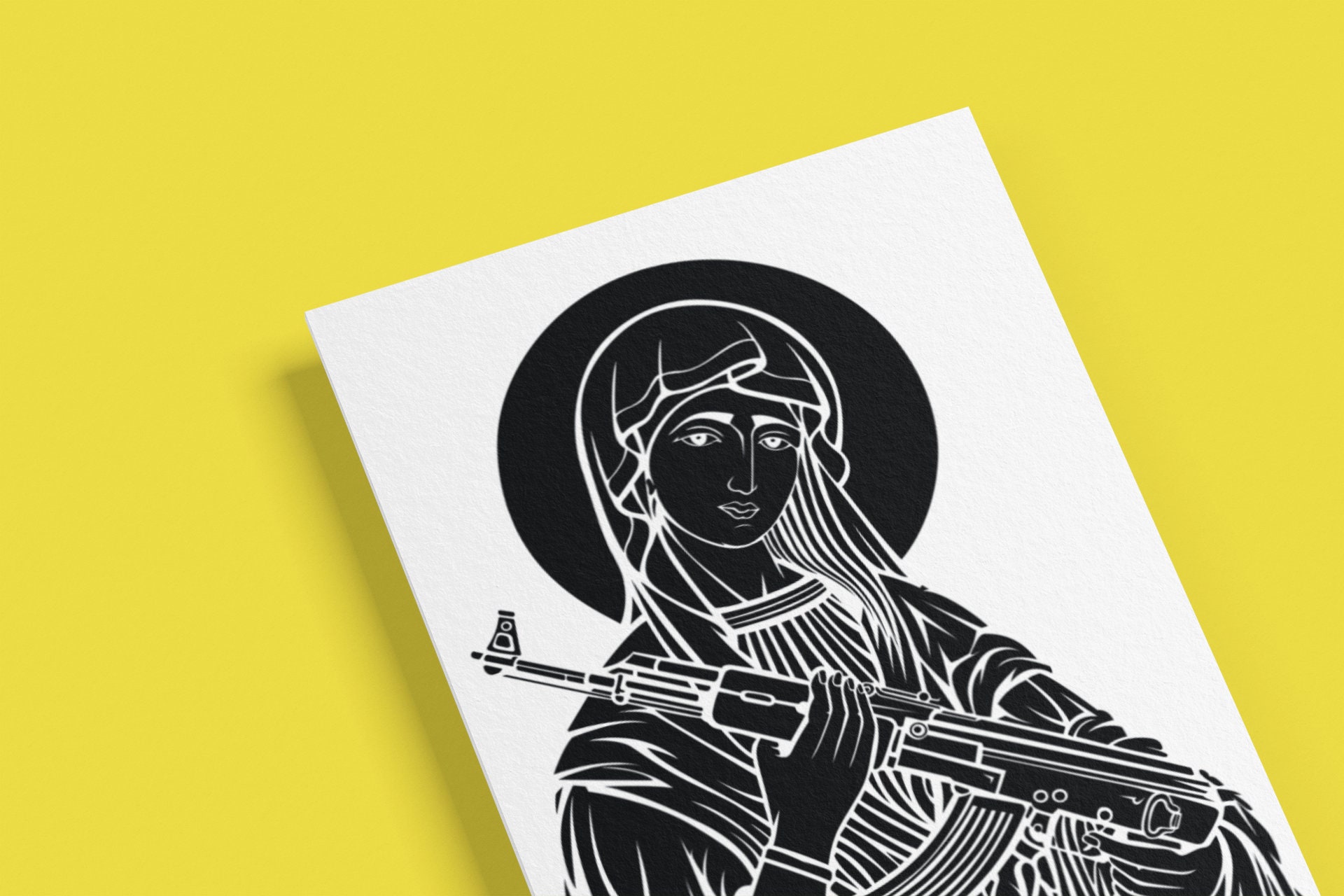 RIFLE SVG Mama MARY Ak47 Virgin Mary Svg Spiritual - Etsy