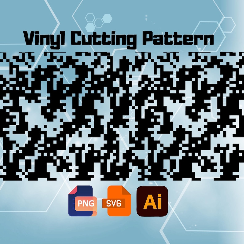 Vinyl Cutting Pattern SVG PNG Ai8 – 2 Borderless Stipple Vector Designs ...