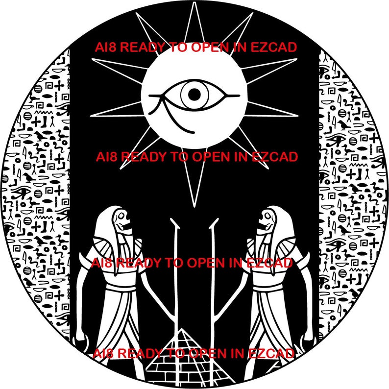 SVG Laser Filesthe Sun Egypt Template Fiber Laser Cut File - Etsy