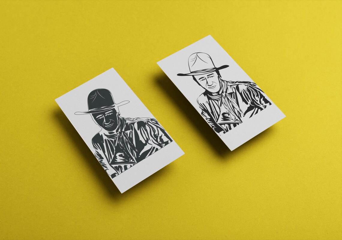 Digital Download SVG John Wayne File for Ezcadlaserengraving - Etsy