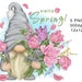 Gnome PNG Clipart Cute Gonk Hello Spring Happy Mothers Day - Etsy
