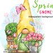 Spring Gnome PNG Girl Garden Clipart Cute Gonk Decal Tumbler Green ...
