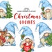 Christmas Gnomes PNG Clipart Cute Gonk Digital Watercolor Nordic Winter ...
