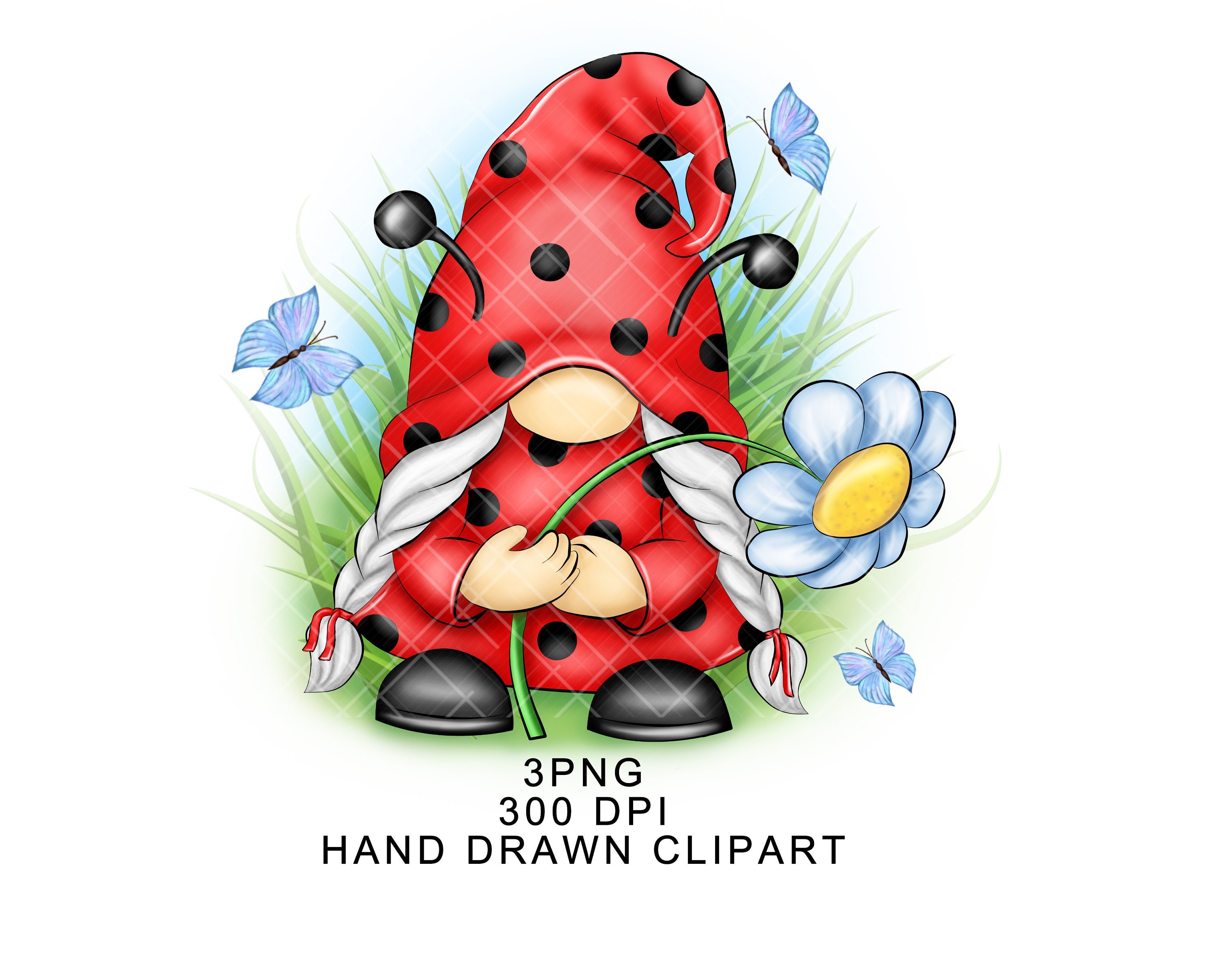 Ladybug Gnome PNG Clipart Summer Cute Gonk Birthday Butterfly ...