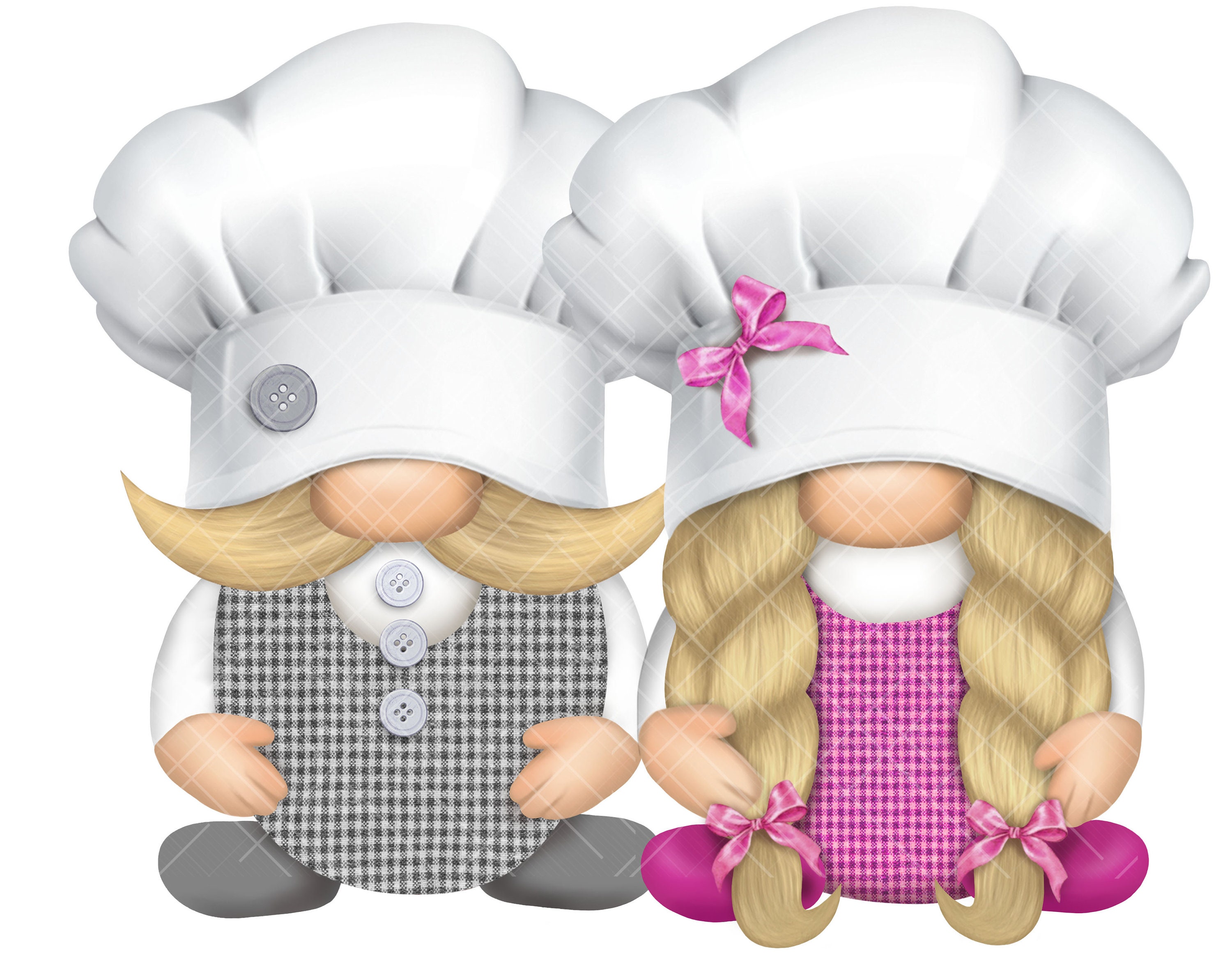 Pink Gray Chef Gnome PNG Clipart Cute Gonk Kitchen BAKER Cook Apron ...