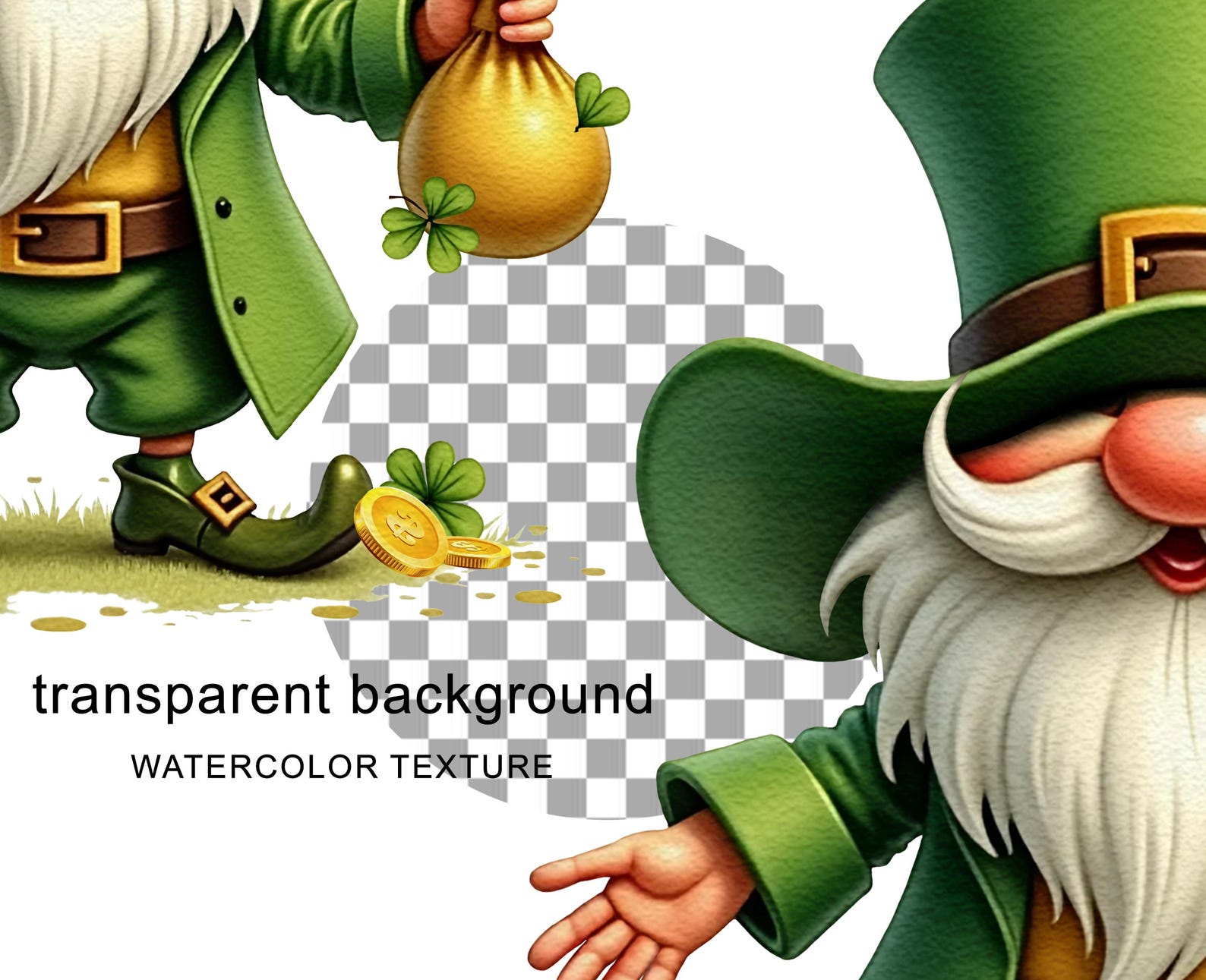 Gnome Leprechaun PNG Clipart St Patricks Day Shamrock Gold Coins ...