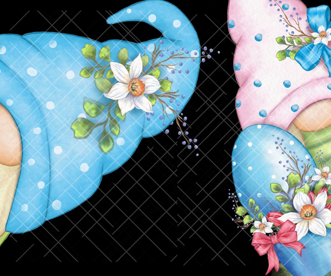 Spring Gnome PNG Easter Clipart Cute Gonk Decal Tumbler - Etsy