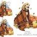 Hello Fall Dog PNG Clipart Autumn Design Cute Pumpkins Watercolor ...