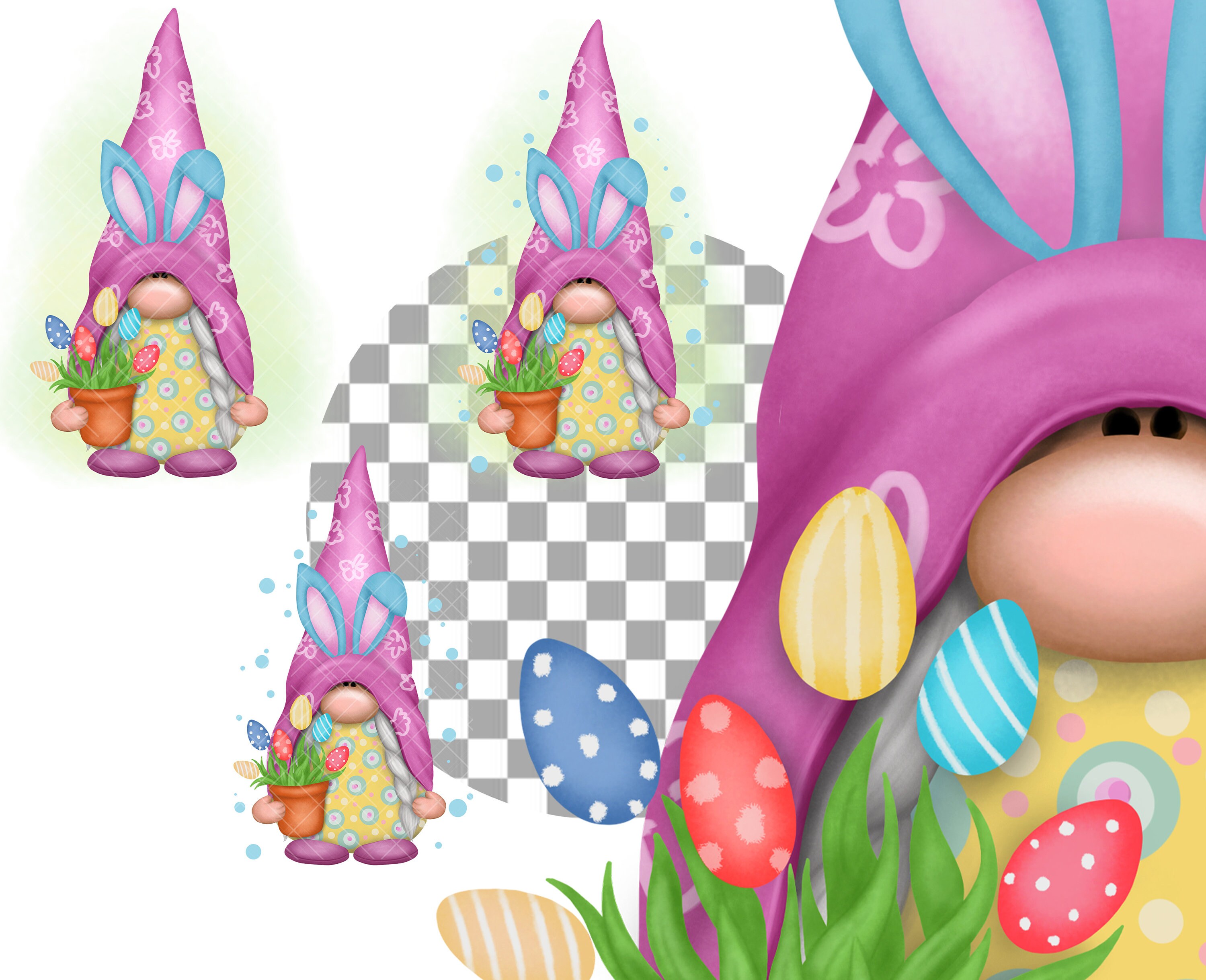 Easter Gnome PNG Clipart Spring Cute Gonk Decal Tumbler - Etsy