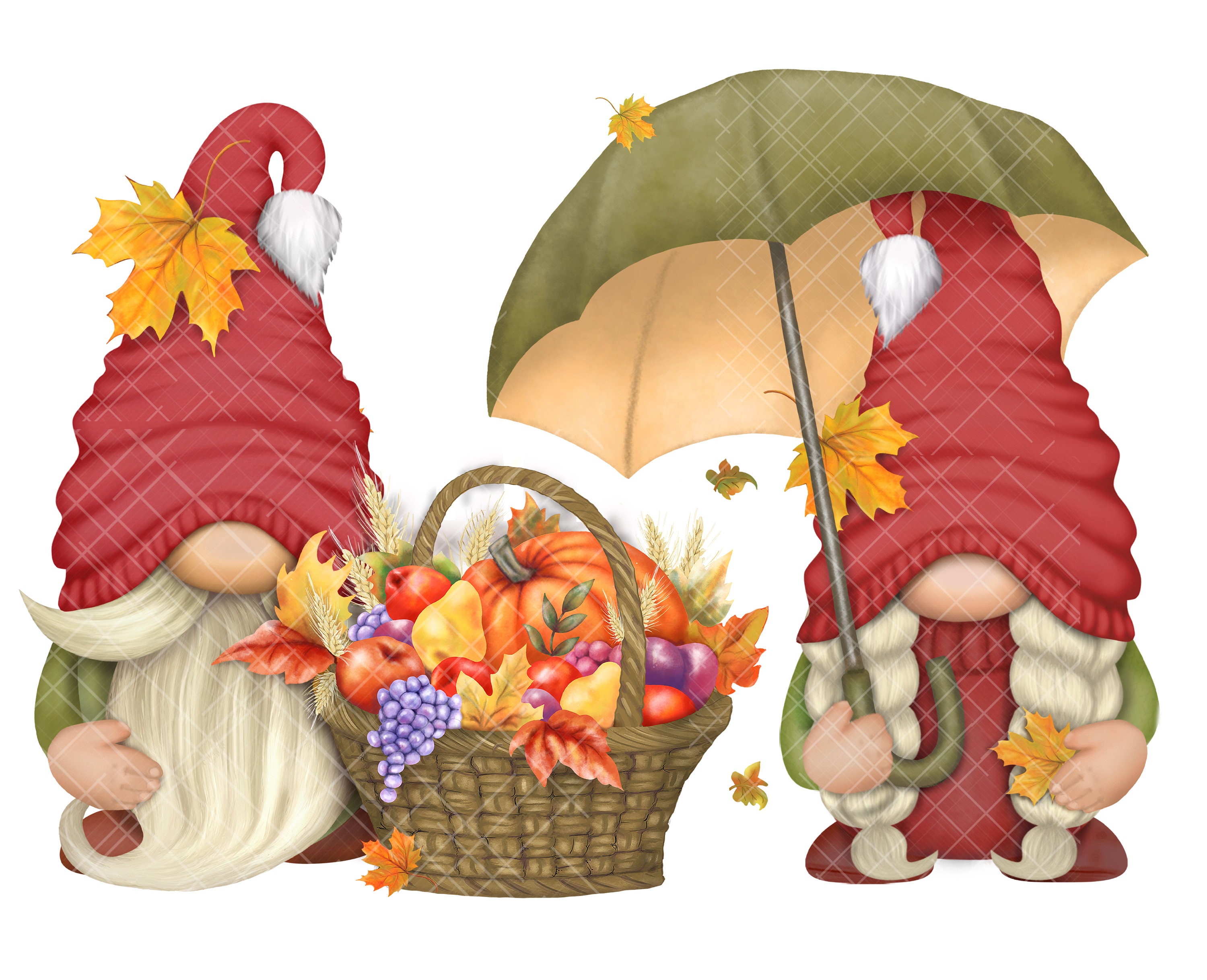Fall Gnomes PNG Clipart Autumn Gonk Cute Waterslide Turkey - Etsy