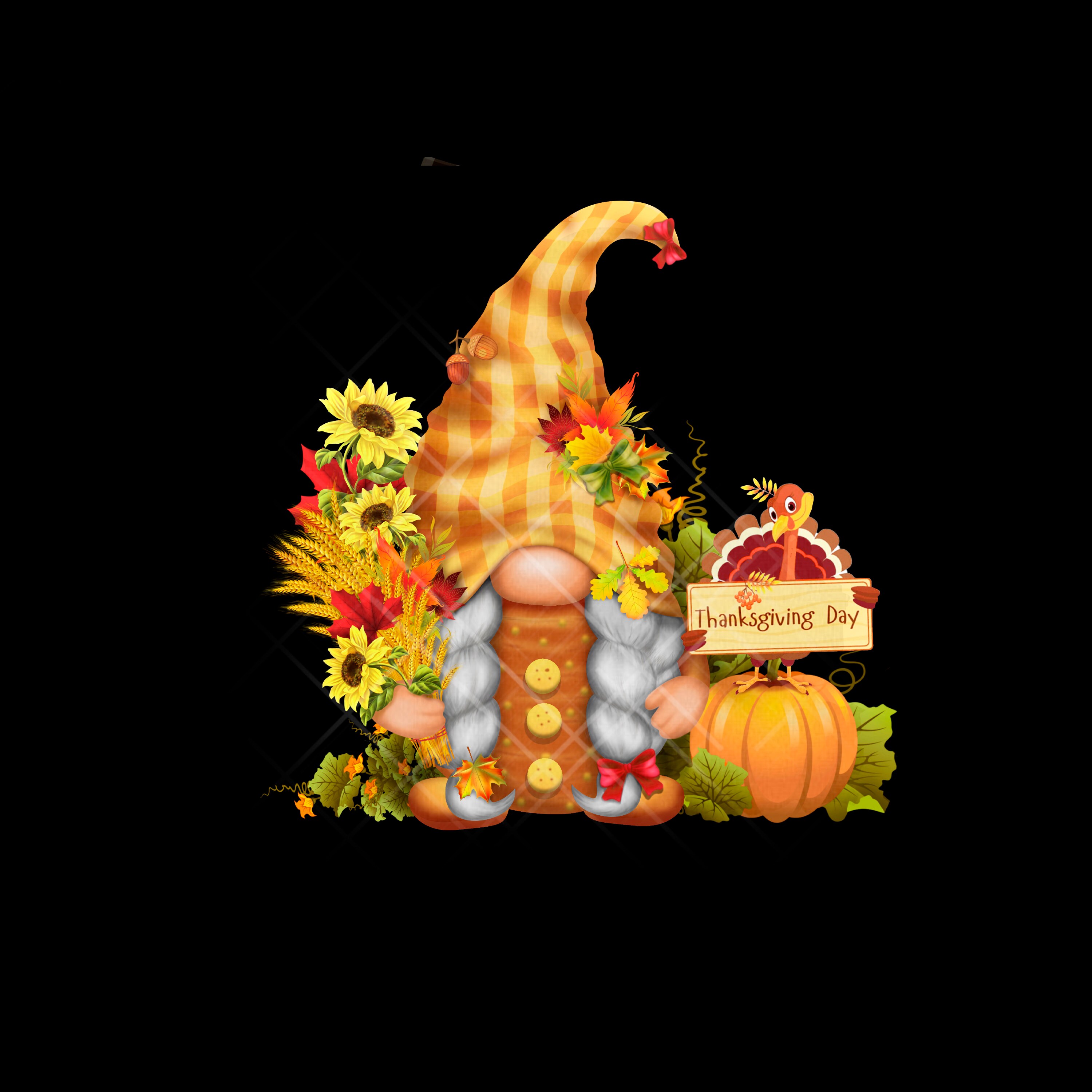 Thanksgivin Gnomes PNG Clipart Autumn Cute Characters Turkey - Etsy