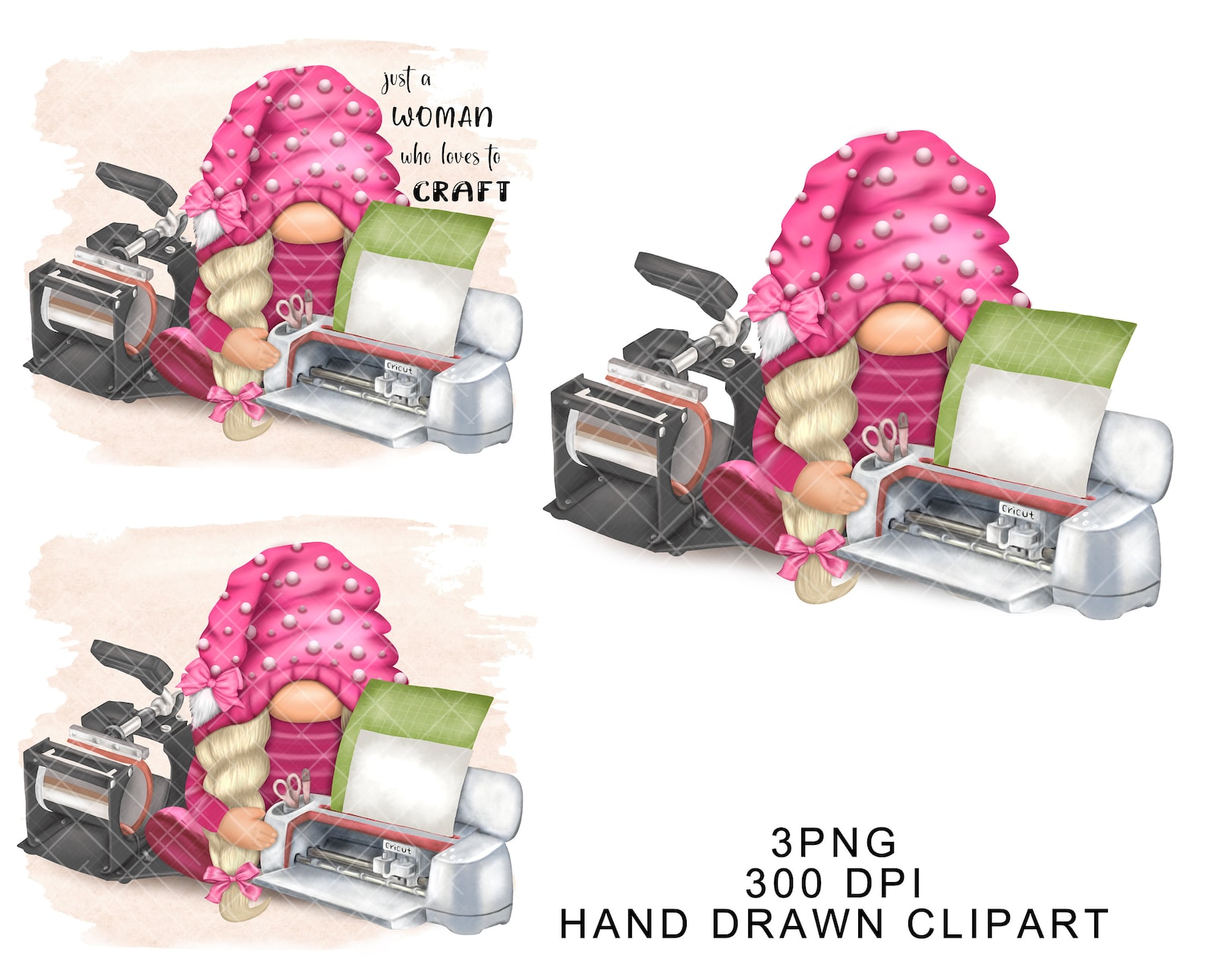 Crafting Maker Gnome PNG Clipart Gonk Cricut Logo Decal - Etsy