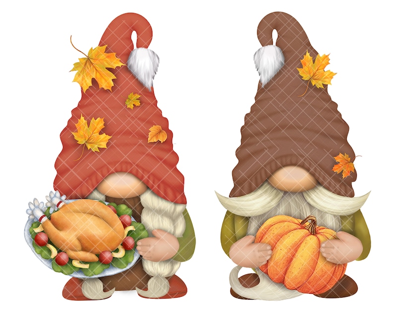 Fall Gnomes PNG Clipart Autumn Gonk Cute Waterslide Turkey - Etsy