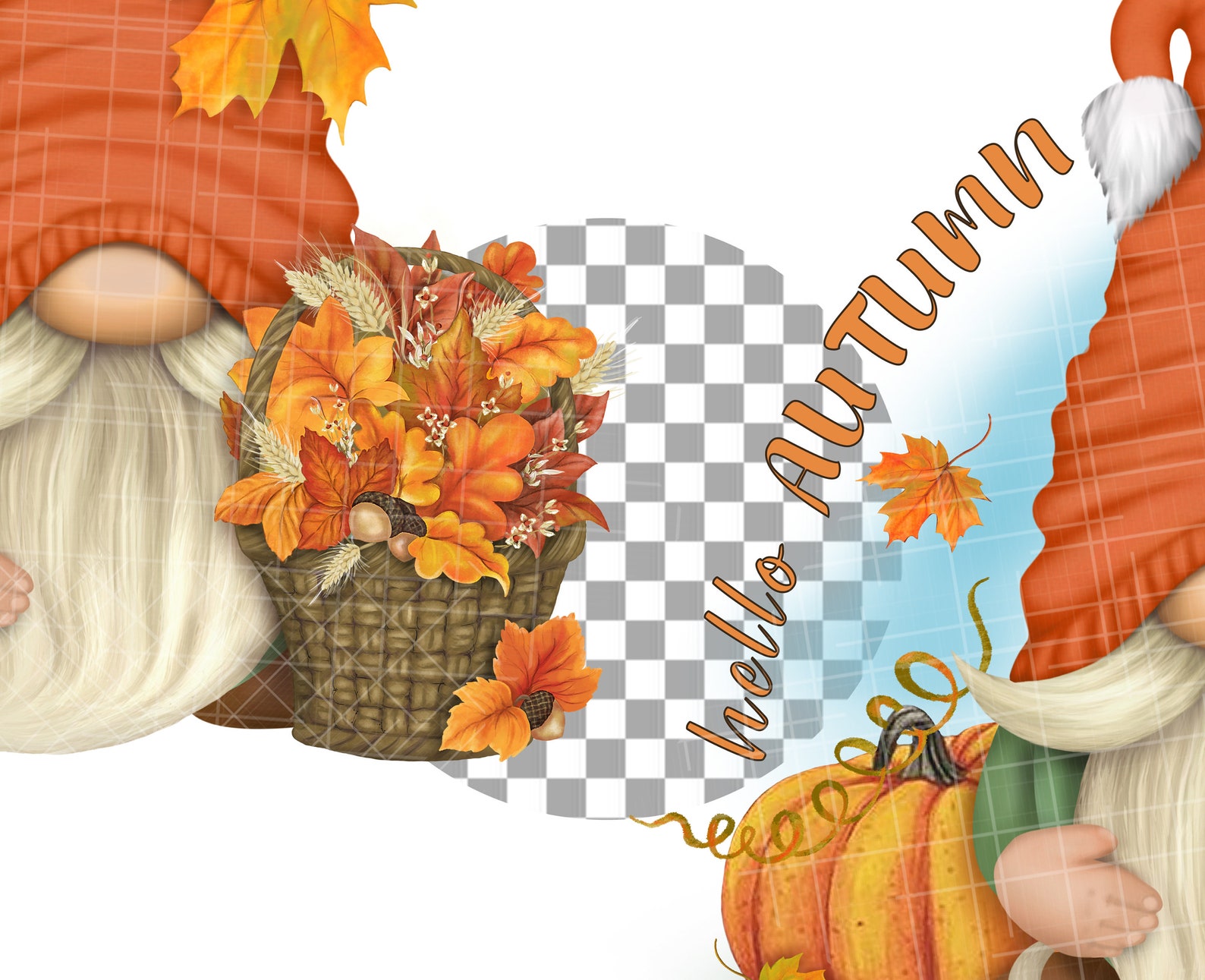 Fall Gnome PNG Clipart Cute Autumn Pumpkin Thanksgiving - Etsy