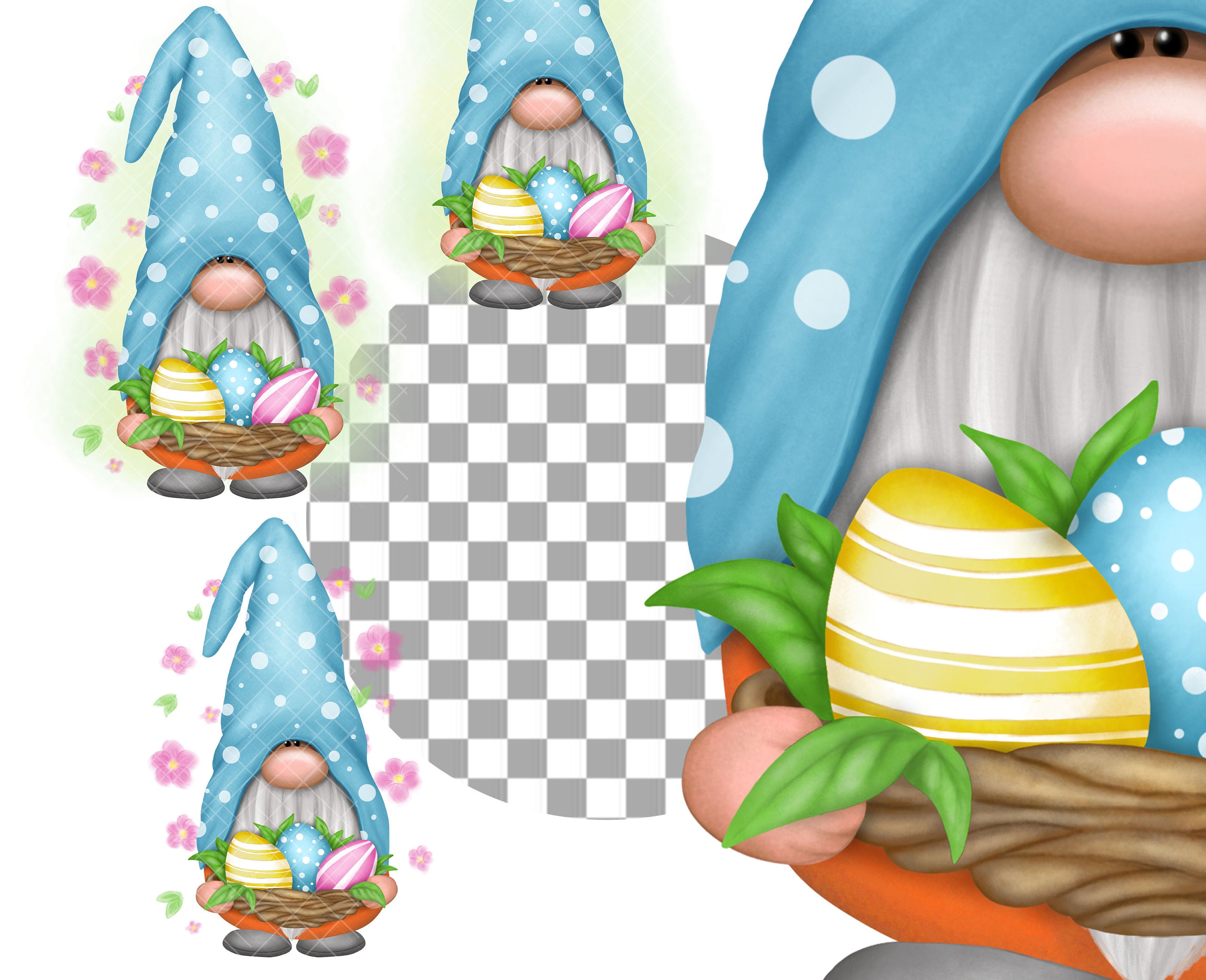 Easter Gnome PNG Clipart Cute Gonk Spring Decal Tumbler - Etsy