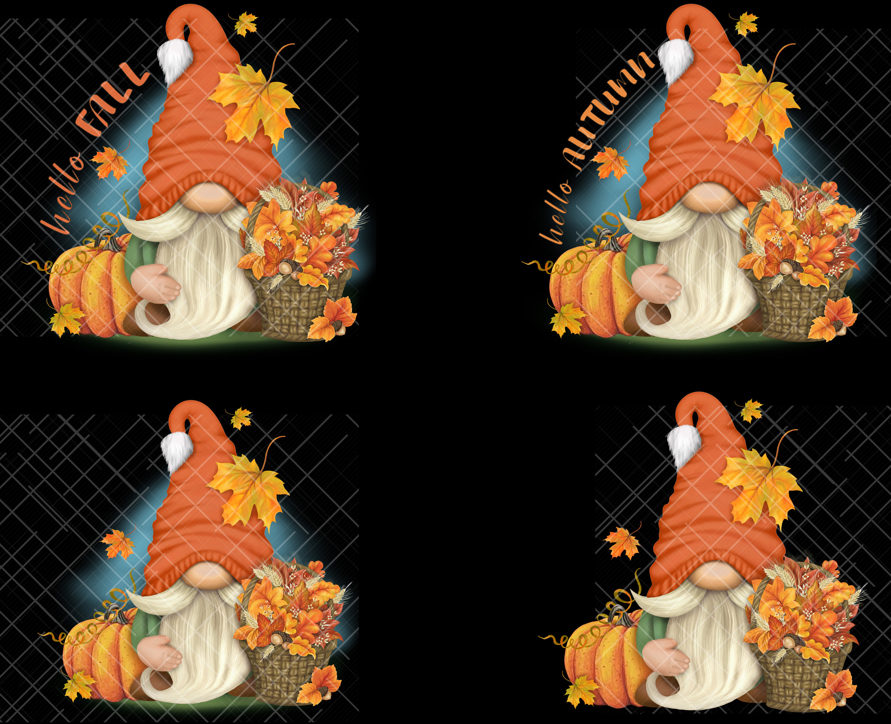Fall Gnome PNG Clipart Cute Autumn Pumpkin Thanksgiving - Etsy