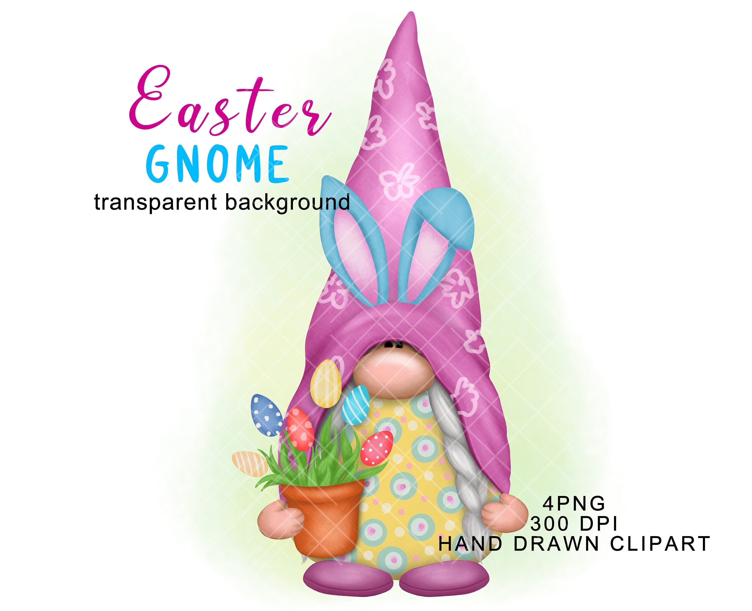 Easter Gnome PNG Clipart Spring Cute Gonk Decal Tumbler - Etsy