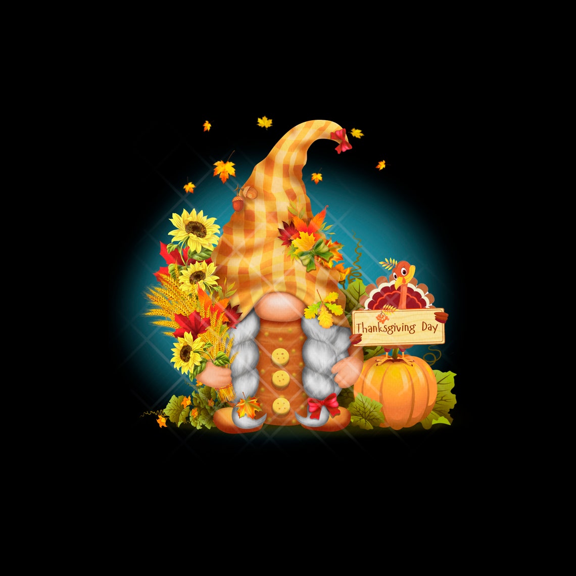 Thanksgivin Gnomes PNG Clipart Autumn Cute Characters Turkey - Etsy