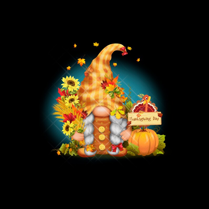 Thanksgivin Gnomes PNG Clipart Autumn Cute Characters Turkey Pumpkins ...
