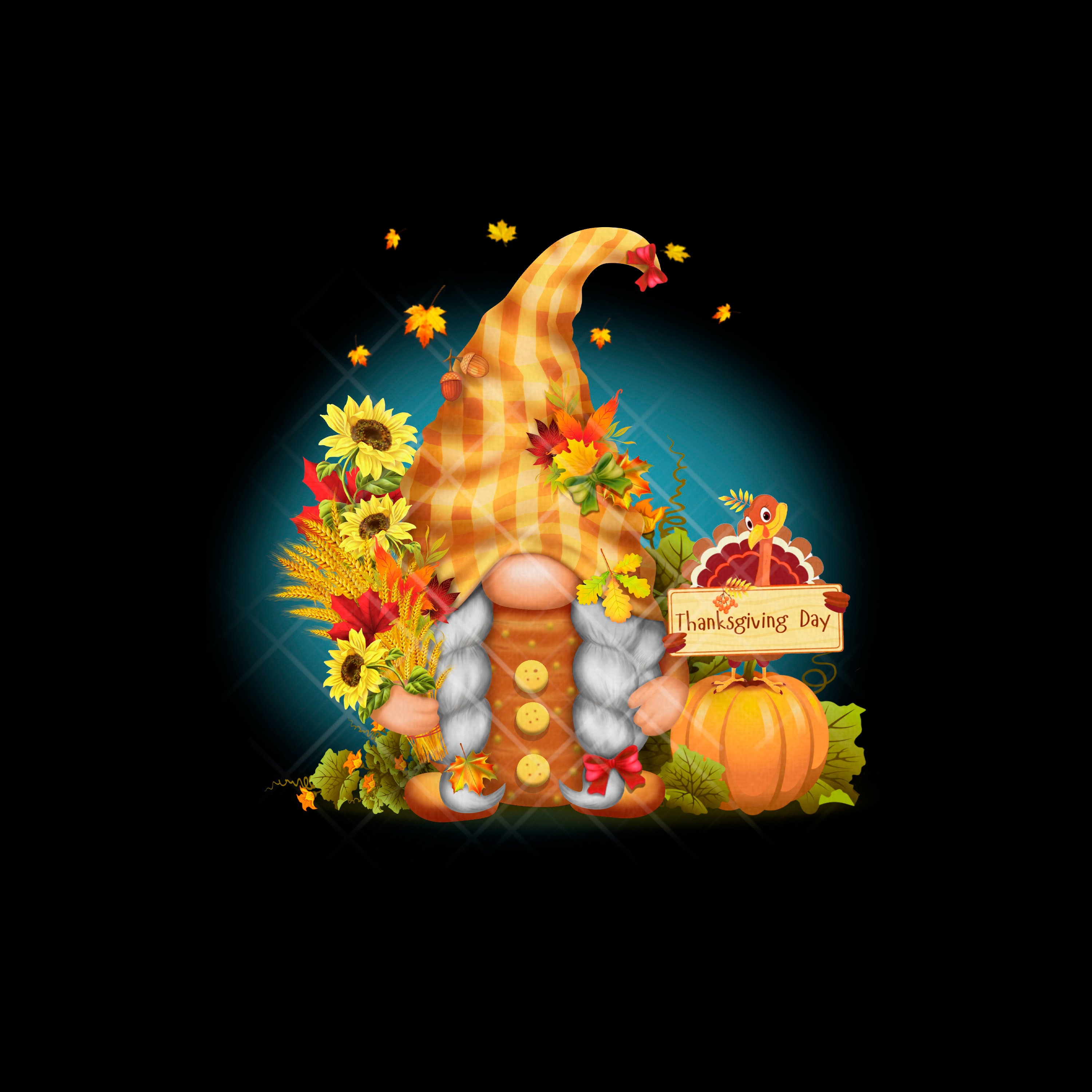 Thanksgivin Gnomes PNG Clipart Autumn Cute Characters Turkey - Etsy