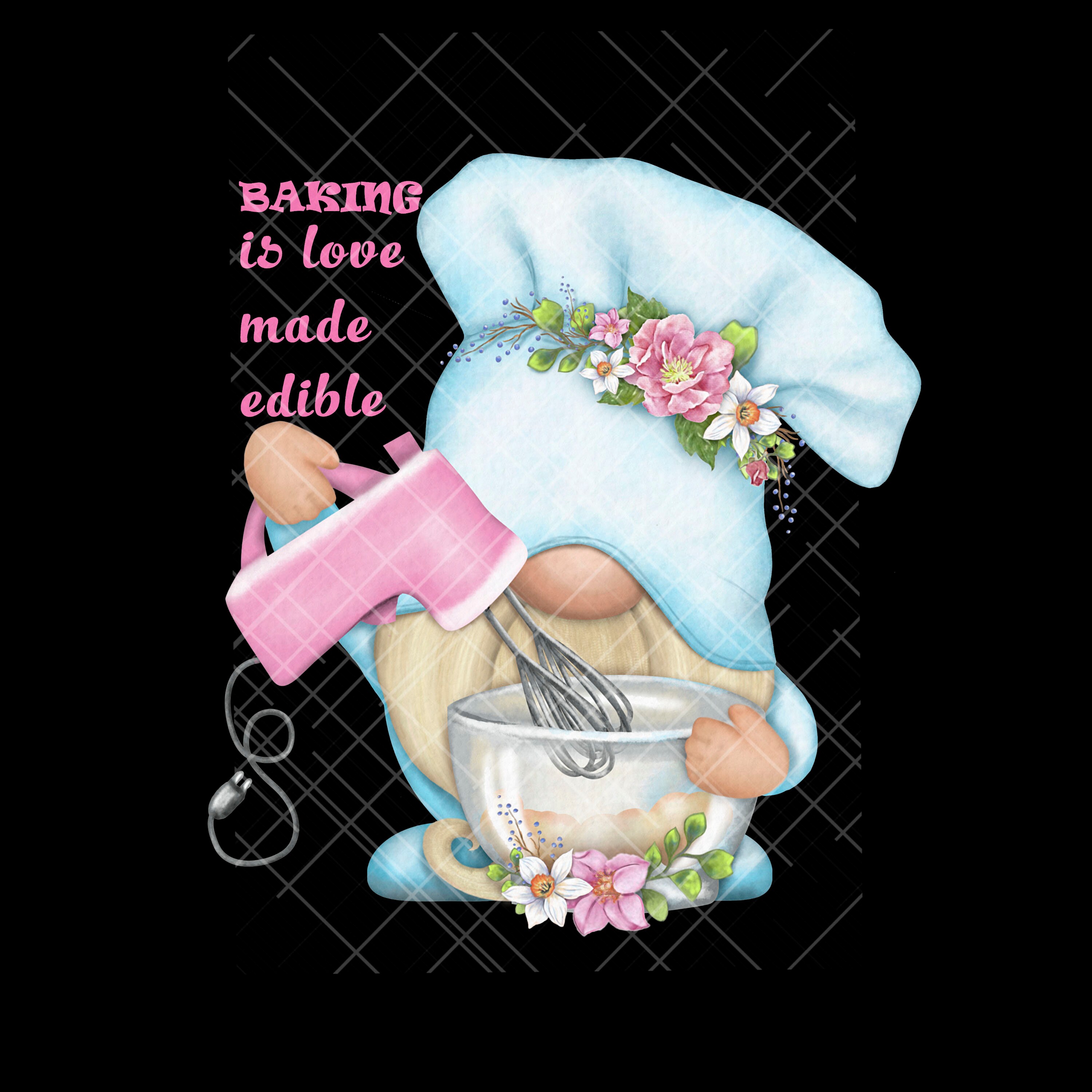 Baker Gnome PNG Apron Funny Bake Clipart Cute Gonk Chef - Etsy