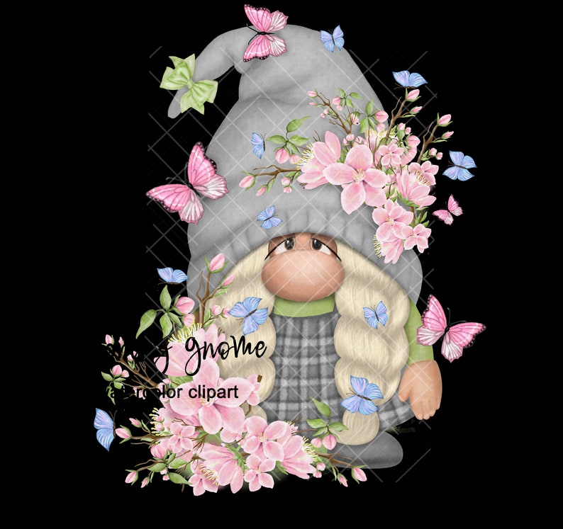 Gnome Spring PNG Clipart Cute Gonk Image Decal Eastertumbler - Etsy