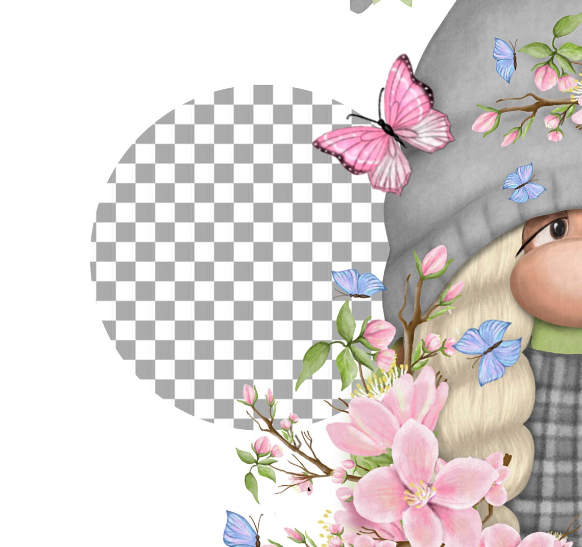 Gnome Spring PNG Clipart Cute Gonk Image Decal Eastertumbler - Etsy