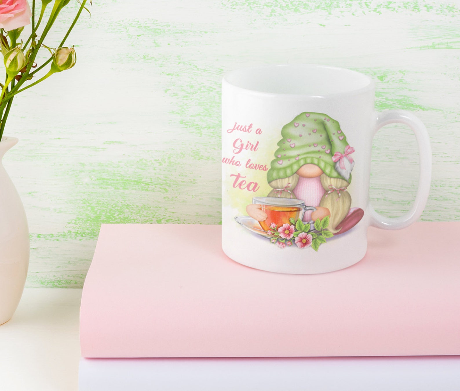 Watercolor Gnome PNG Clipart Tea Lovers Gift Ideas Cute Gonk | Etsy