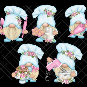Baking With My Gnomies Gnome PNG Cute Gonk Clipart Bake Apron Funny ...
