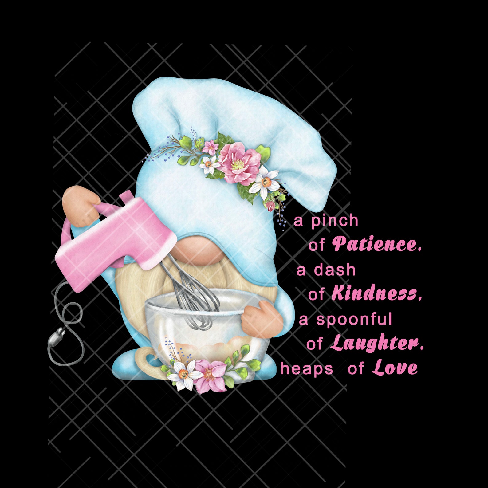 Bake Gnome PNG Cute Gonk Clipart Apron Funny Bakery Chef Watercolor ...