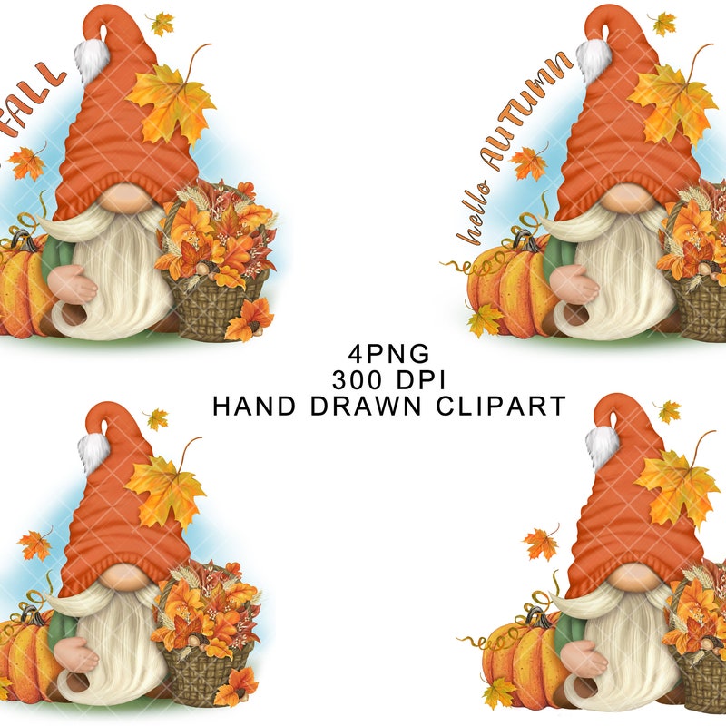 Fall Gnome Png - Etsy