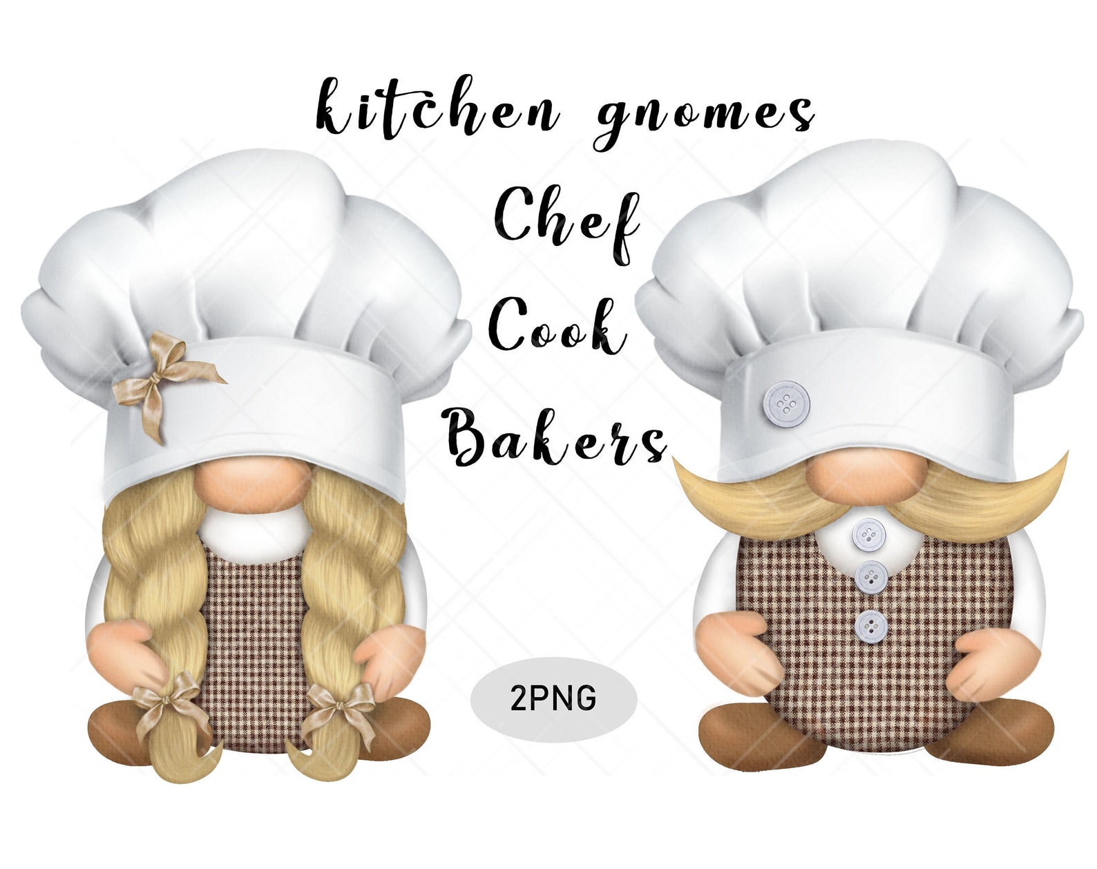 Chef Gnome PNG Clipart Cute Gonk Kitchen BAKER Cook Gnome | Etsy