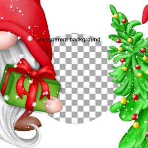 Christmas Gnome PNG Clipart Winter Tree Sublimation Digital Designs - Etsy