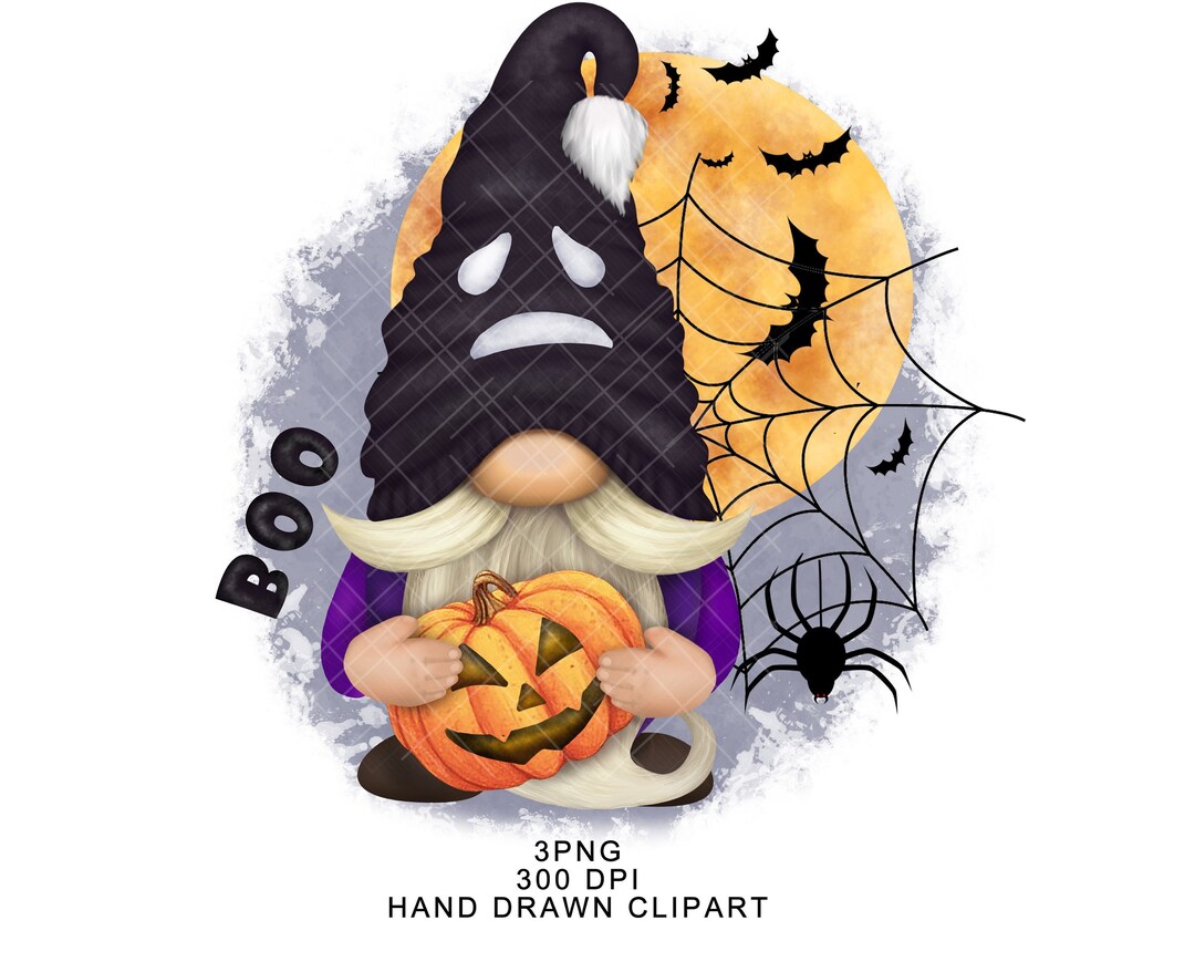 Halloween Gnome PNG Clipart October Gonk Cute Spider Pumpkins ...