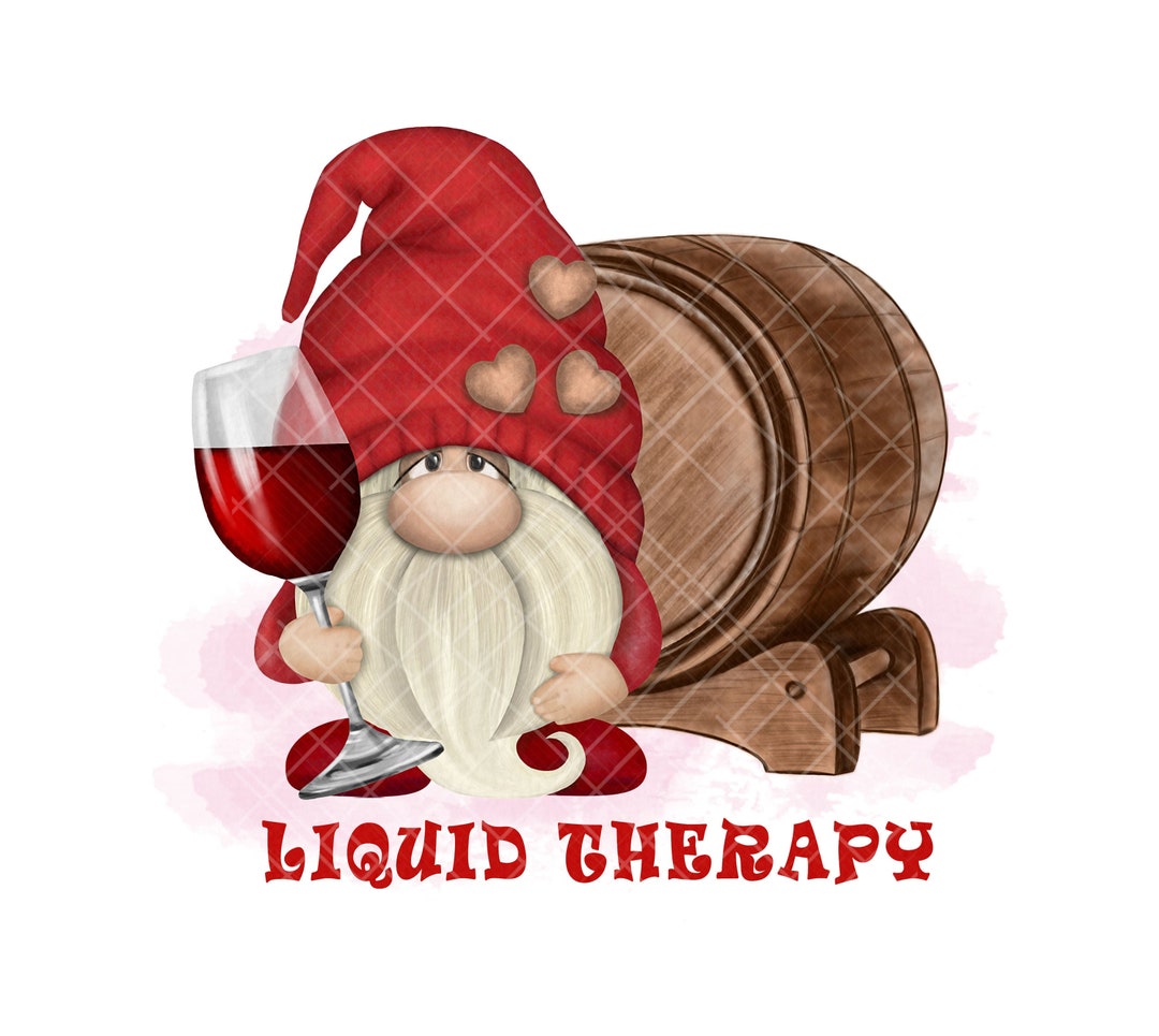 Wine Gnome PNG Clipart Cute Gonk Watercolor Wine Lover Tags Decal ...
