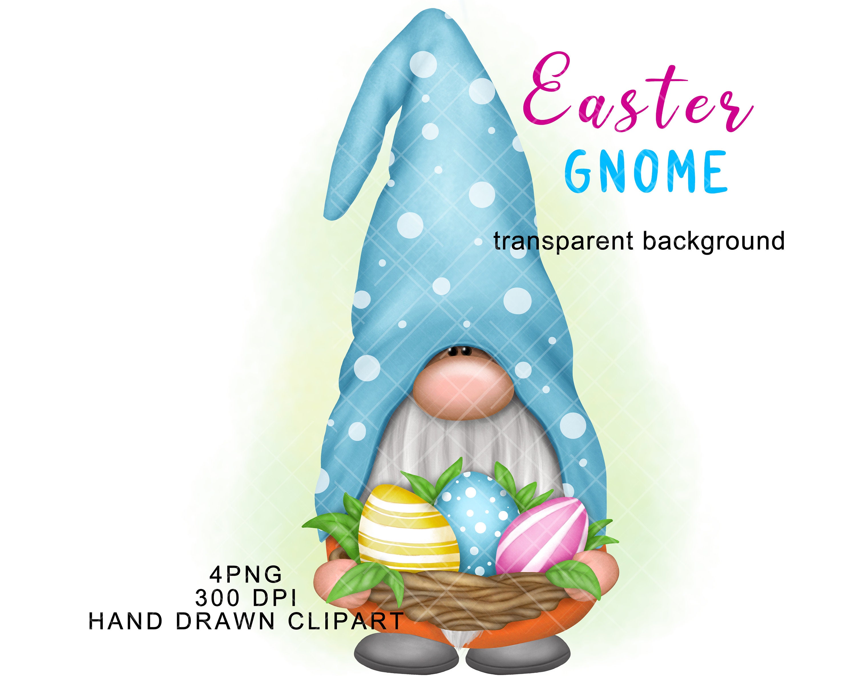 Easter Gnome PNG Clipart Cute Gonk Spring Decal Tumbler - Etsy