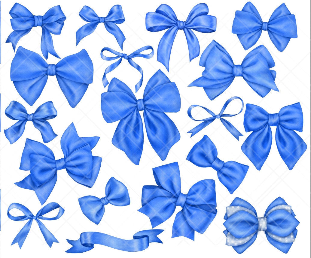Blue Ribbon Bow Clipart