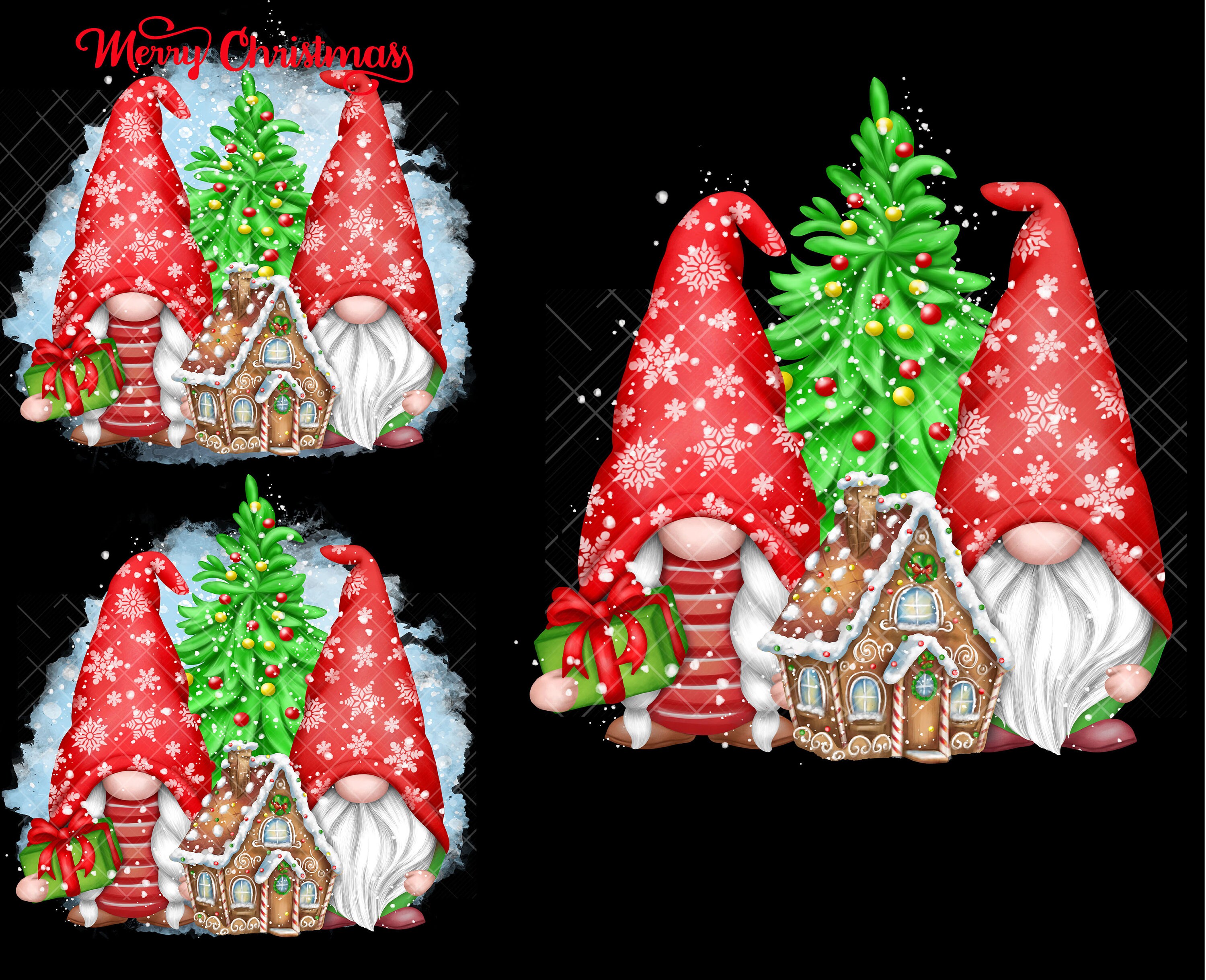 Merry Christmas Gnome PNG Clipart Winter Digital Sublimation Graphics ...