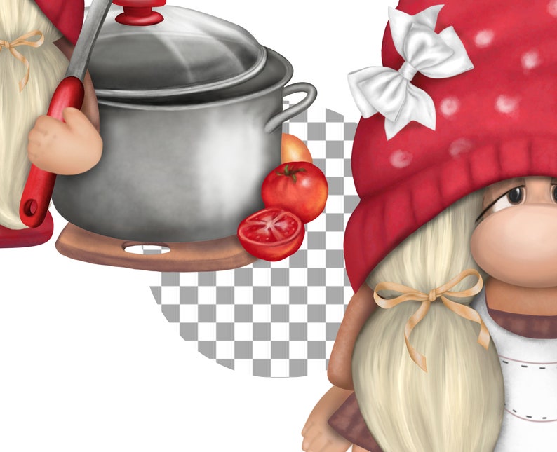 Kitchen Gnome PNG Clipart Cute Gonk My Kitchen My Rules Logo Apron ...